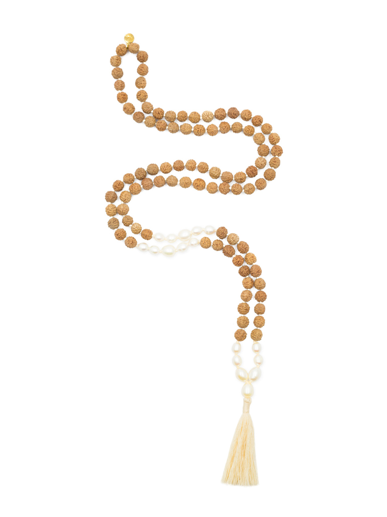 Sarasvati Mala– Aum Rudraksha